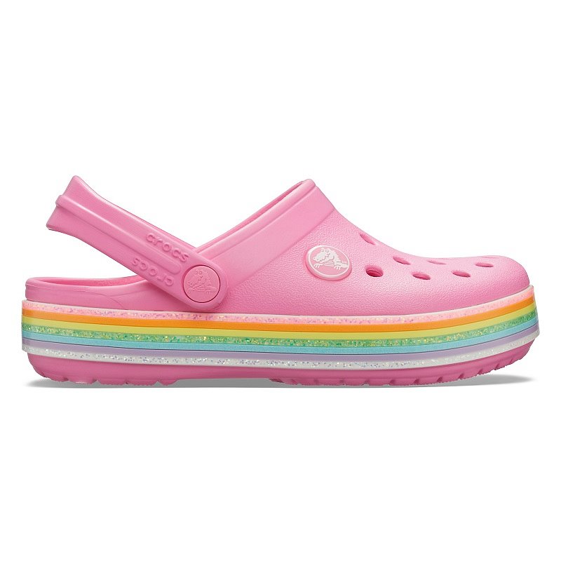 Crocs Kids Crocband Rainbow Glitter Clog K gyerek papucs